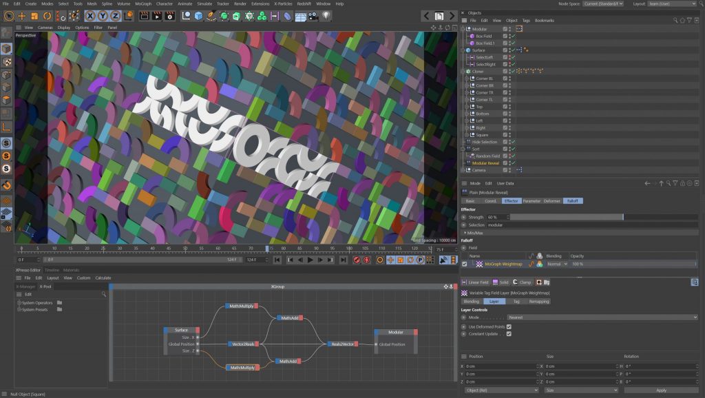 learn. C4D Mograph Techniques 02 • helloluxx