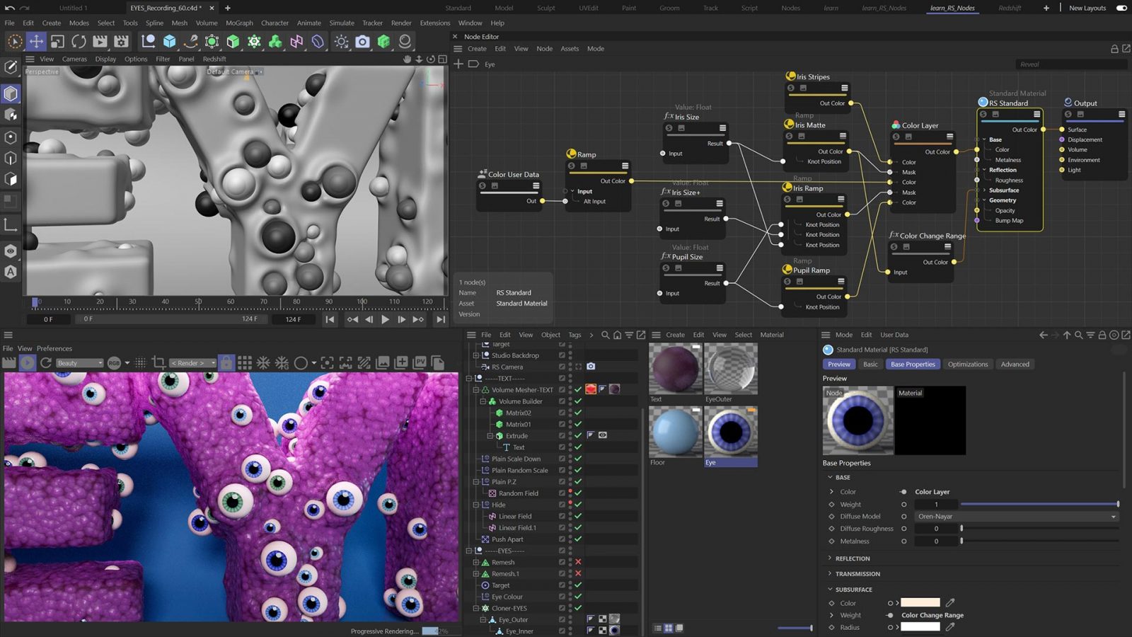 learn. C4D Mograph Techniques 04 • helloluxx